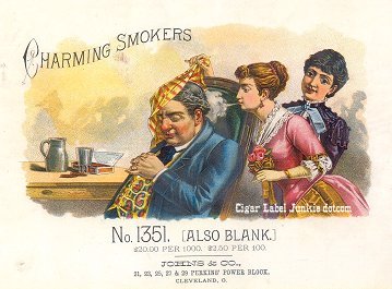 Smoking - Humor Cigar Box Label Theme sub7x1- Cigar Label Junkie dotcom